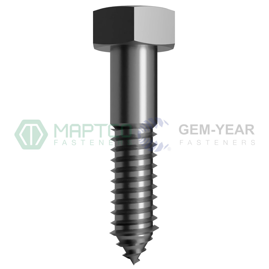 M6 X 40 Coach Screw 4.6 AS1393 Galvanised – Maptco Fasteners